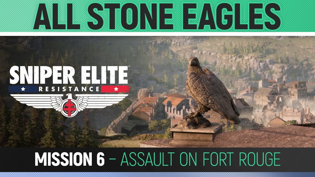 Sniper Elite: Resistance - Mission 6 - All Stone Eagle Locations 🏆 ...