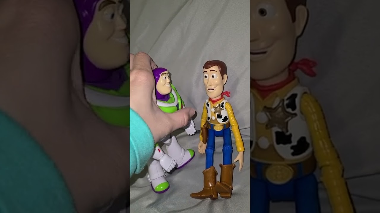 Woody vs Buzz Lightyear Interactables Toys, Toy Story - YouTube