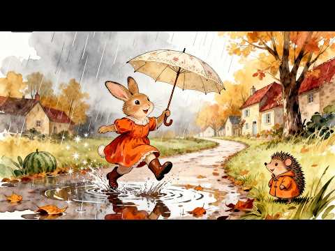 Sonbahar Köyünde Yağmurlu Günler 🍂 Nazik Kelt Melodileri | Rahatlatıcı Sonbahar Masal Kitabı…
