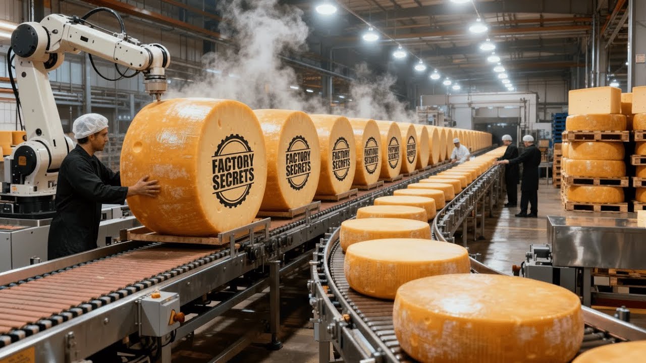 Inside a Modern Cheese Factory – How Fresh Milk Becomes Aged Cheese ...
