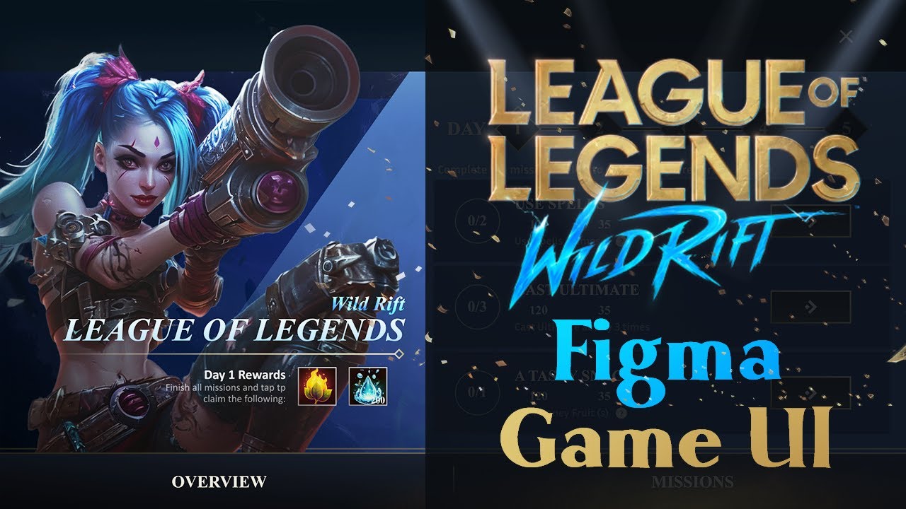 Figma Game UI - League of Legends Speed Build - YouTube