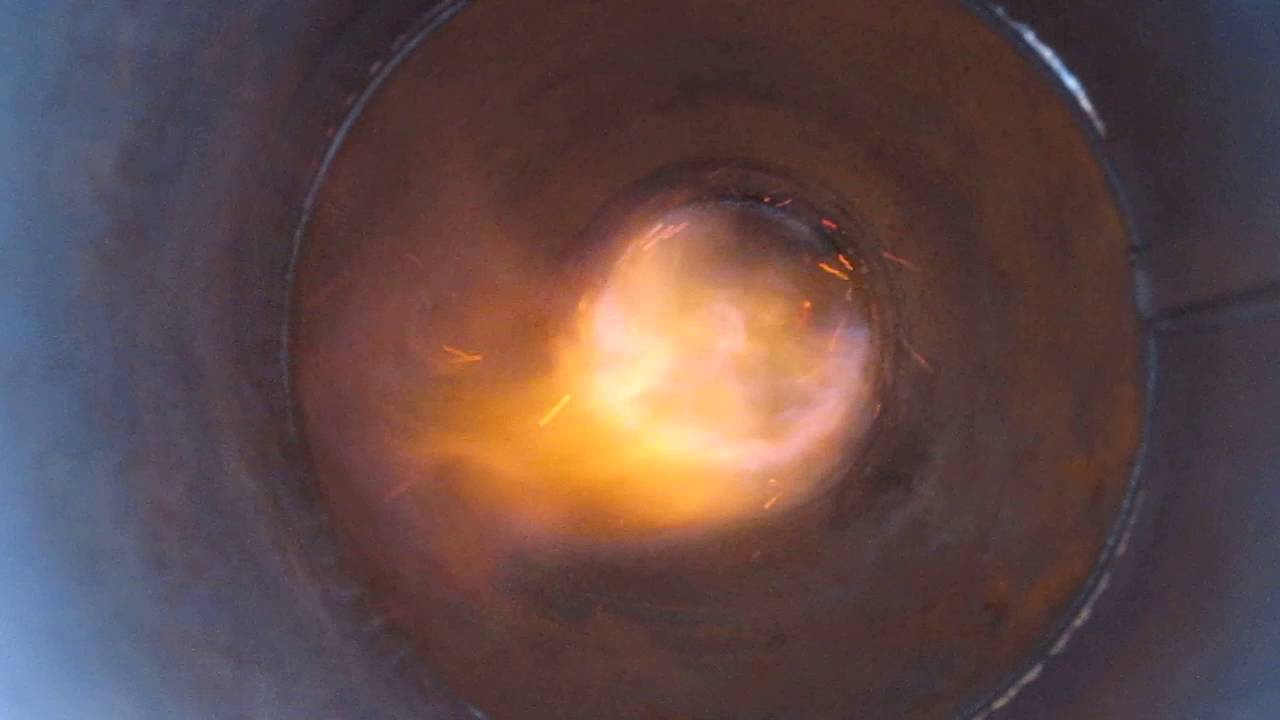 High Superficial Velocity TLUD Burner - YouTube