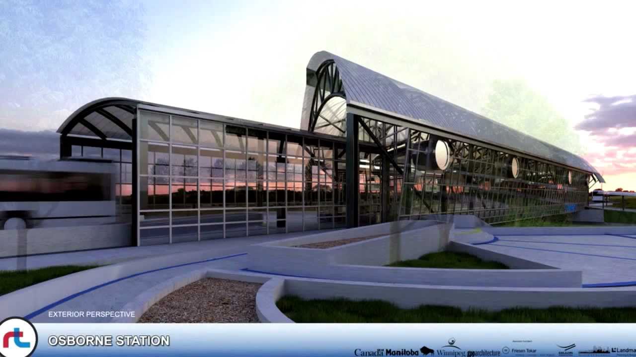 Winnipeg's new rapid-transit route - YouTube