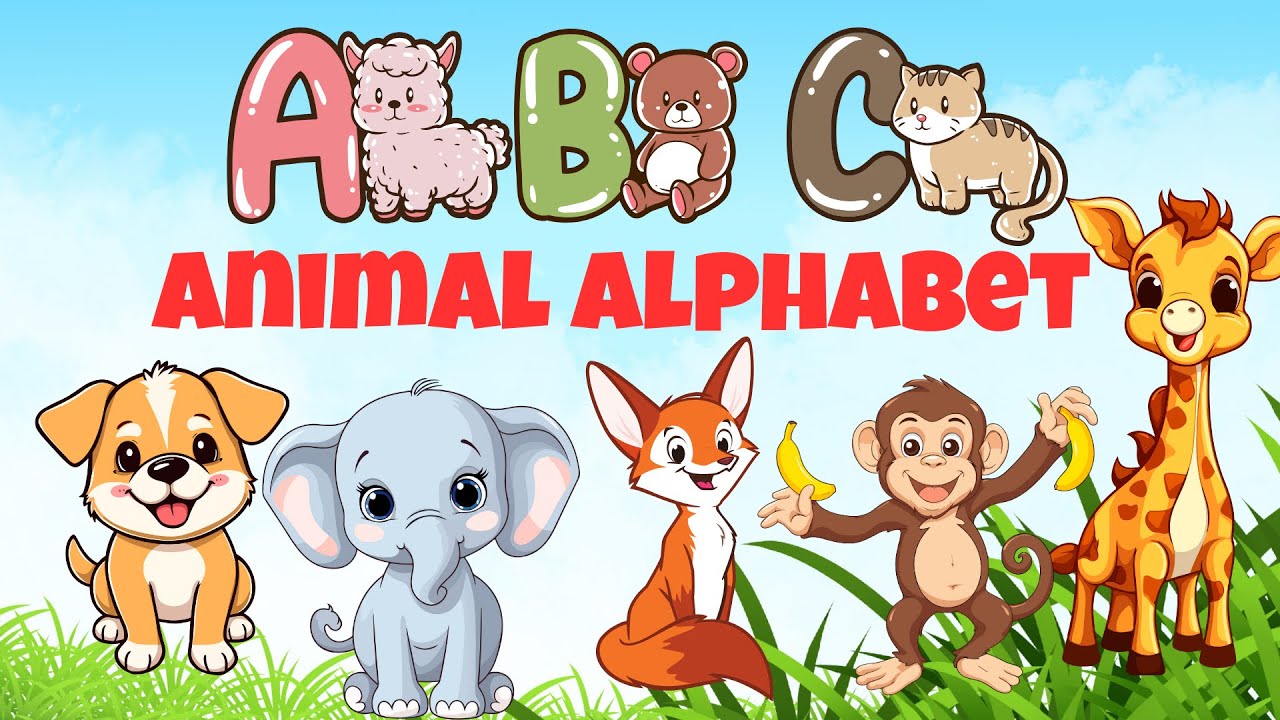 Animal Alphabet A to Z for Toddlers & Kids 🐒Learn Animals with Fun ...