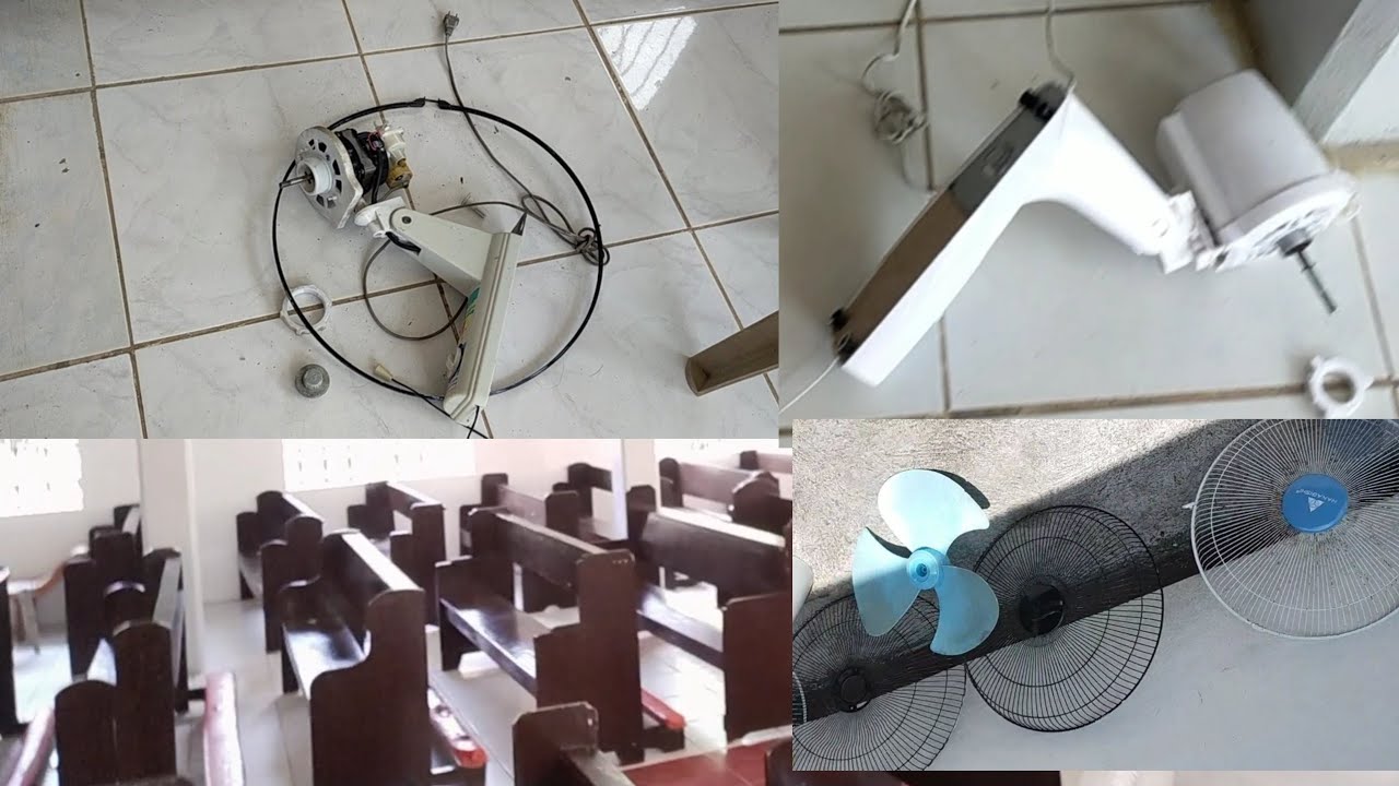 Pag maintenance ng mga wallfan sa church ng Bagacay, Gubat, Sorsogon ...