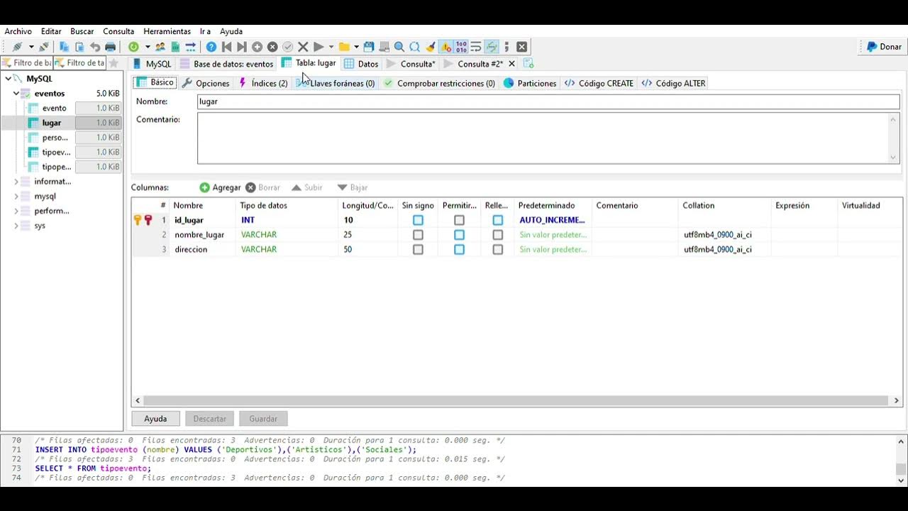 Llenado de la base de datos Parte 2 - YouTube