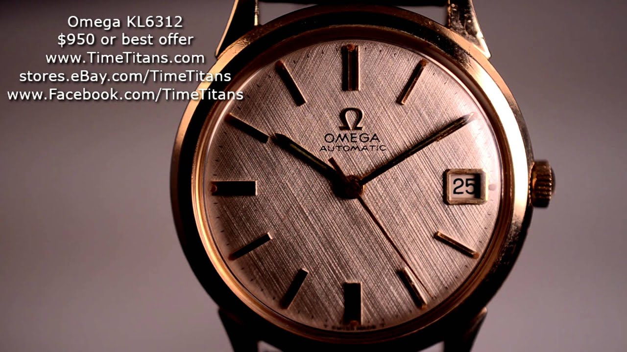 Omega Automatic Caliber 560 Gold Filled KL6312 Linen Dial 34MM - YouTube