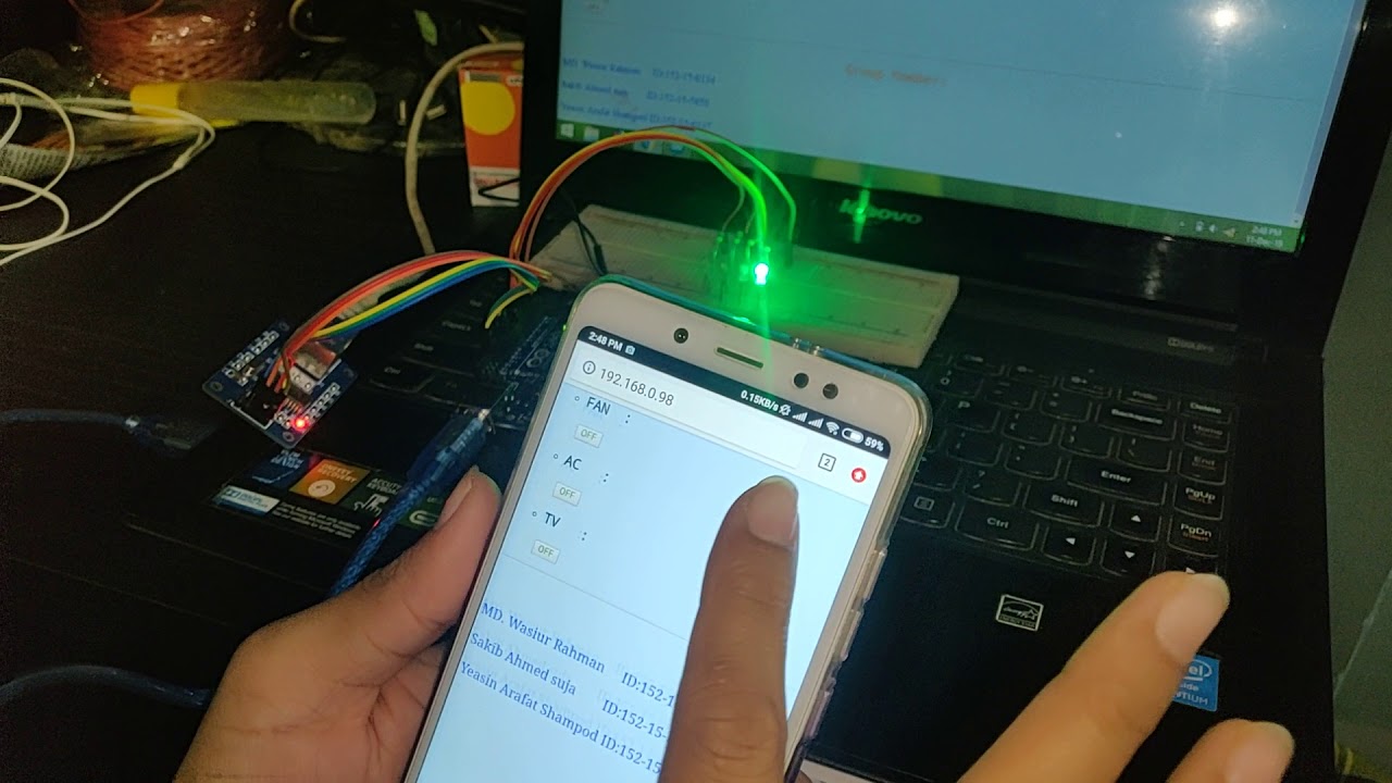 Web-Based Control & Monitoring by Arduino. - YouTube