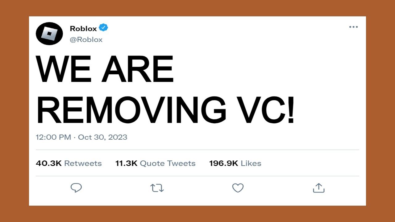 Roblox Just Removed Voice Chat... - YouTube