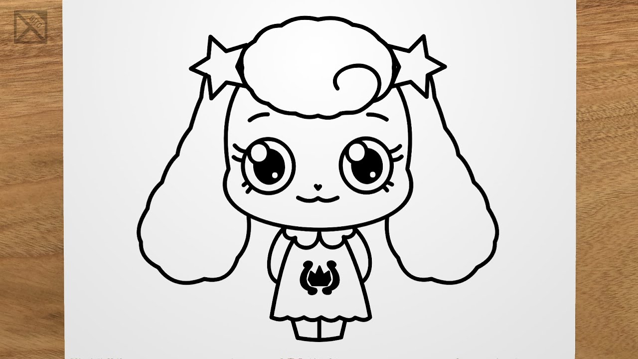 How to draw FLUFFYPING (Catch! Teenieping) step by step, EASY - YouTube