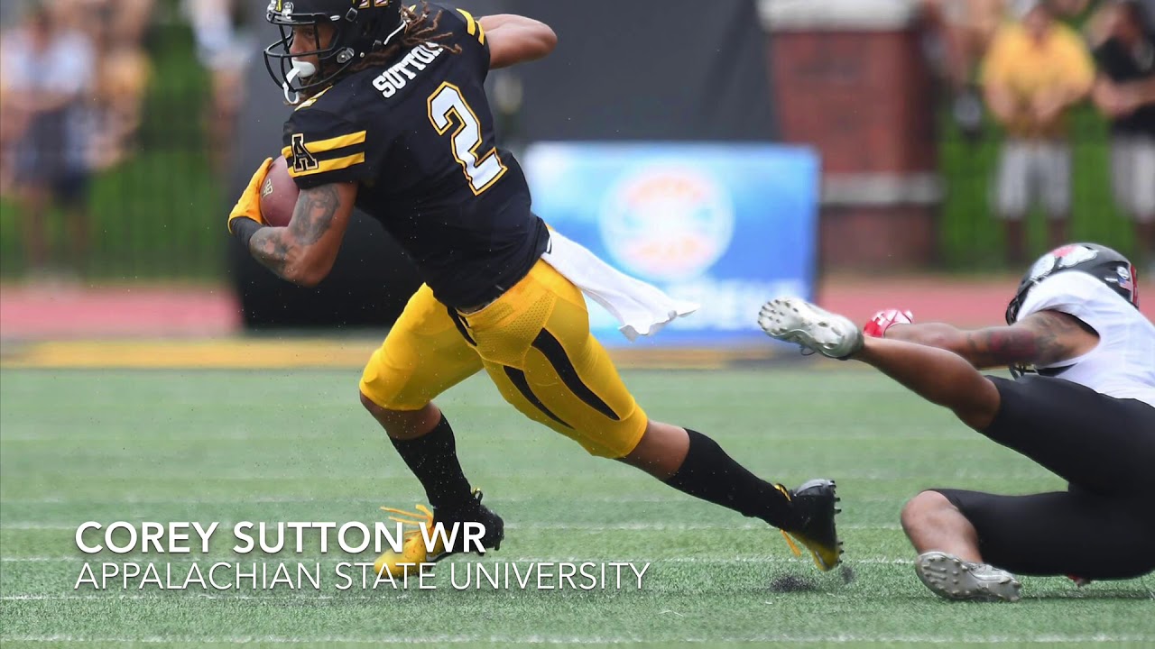Corey Sutton a WR for App State | Life and Football - YouTube