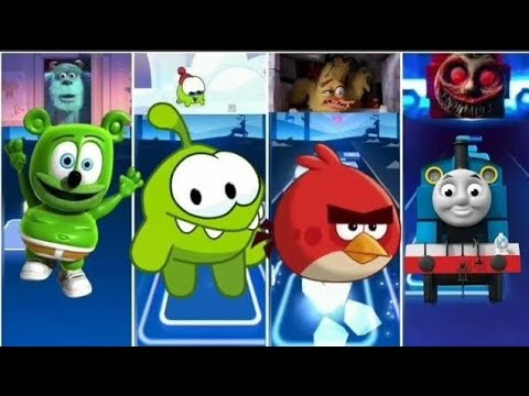 Gummy bear 🆚 Om Nom 🆚 Angry Birds 🆚 Thomas Train.🎶 Who will win ? 💘💘 ...