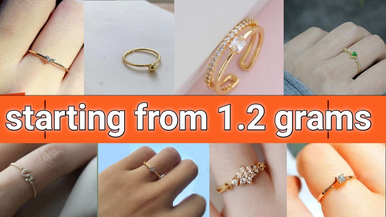 Gold Finger ring collection1.2 g to 2.5 grams/Andhra special - YouTube