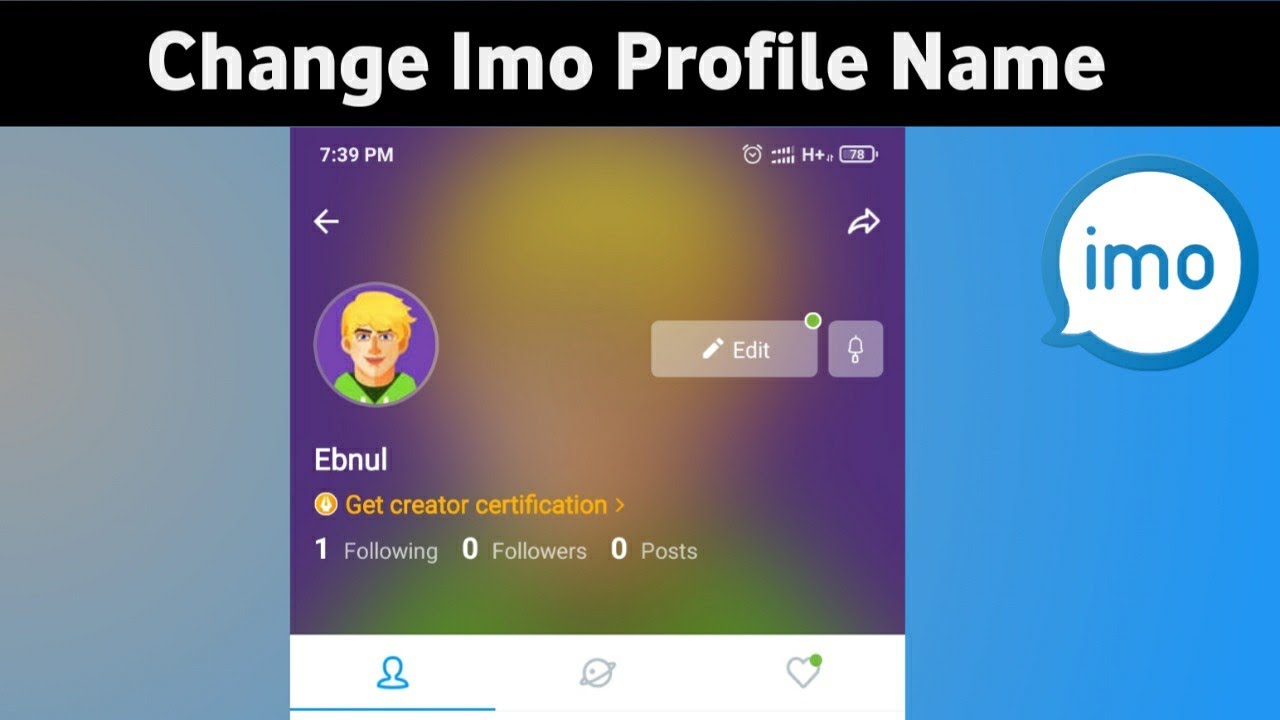 How to Change imo Profile Name - YouTube