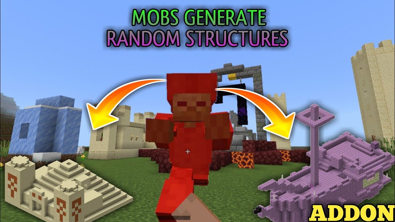 Mobs Generate Random Structures Addon For Minecraft Pe 1.18 | Minecraft ...