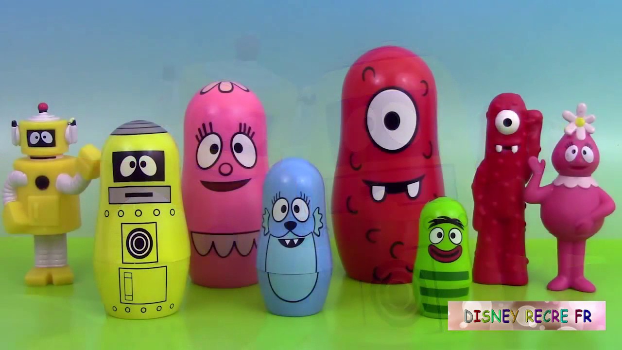 Play Doh Yo Gabba Gabba Nesting Dolls Poupées Russes Gigognes Stacking ...