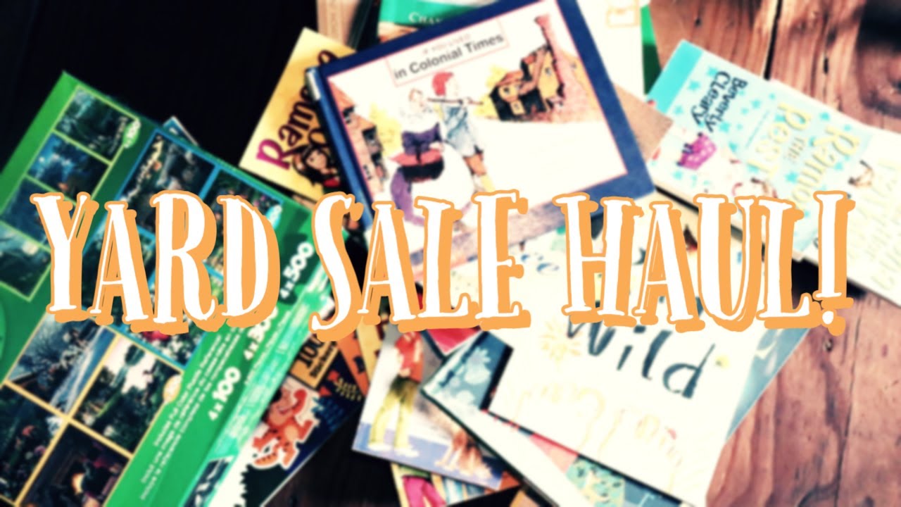 YARD SALE BOOK HAUL || Homeschool Book Haul || Read Aloud Books - YouTube
