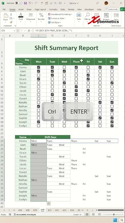 Shift Summary Report - Excel Tips and Tricks - YouTube