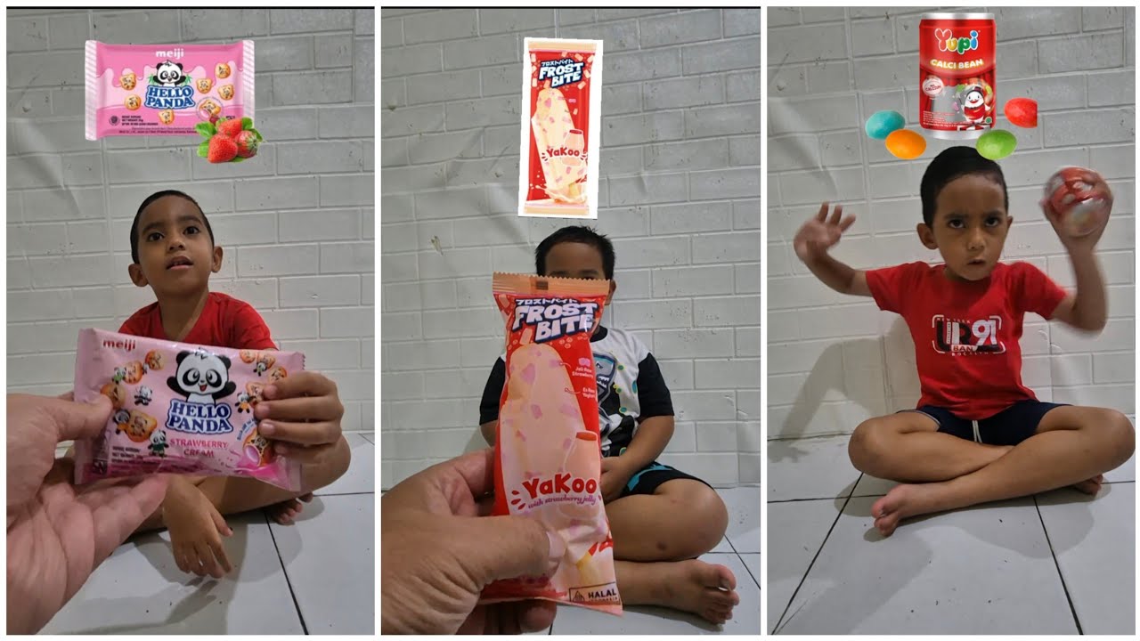 ENAKNYA MUKBANG PERMEN YUPI JERUK RUJAK ES KRIM PADDLE POP JUMBO ES ...