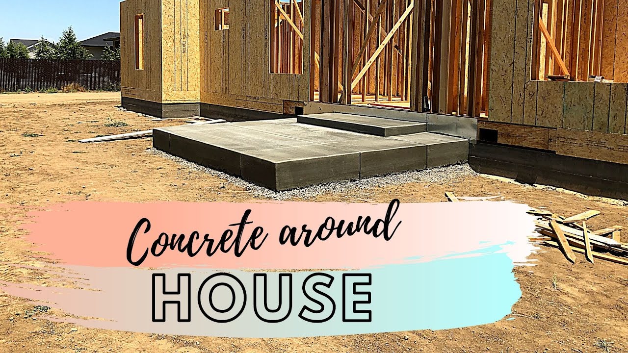 Concrete Around a House - YouTube