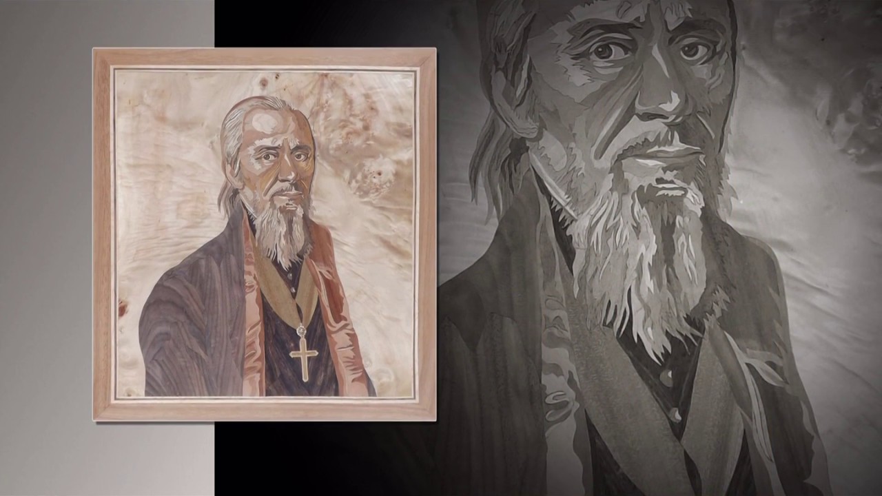 Marquetry portrait of Historical Figure - Lukijan Mušicki (1777-1837 ...