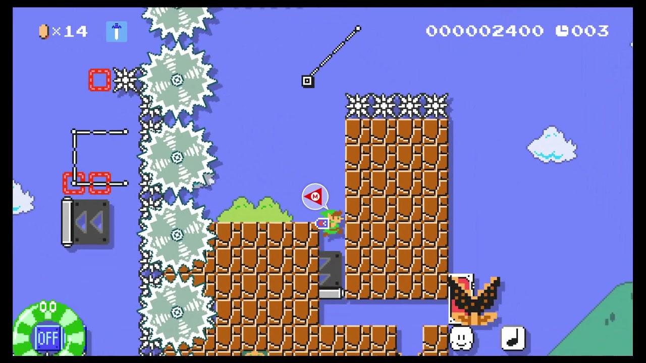 (SMM2) Link adventure Trial of plain 10s by rinマリオ - YouTube