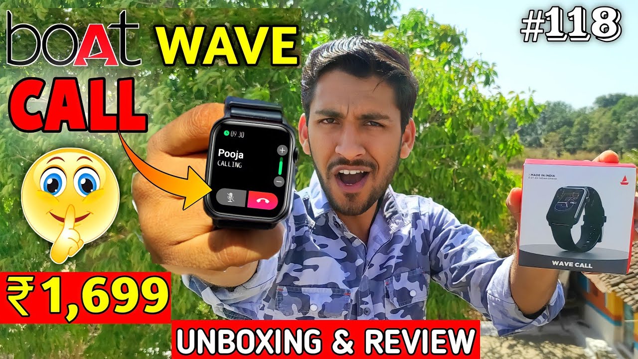 Boat wave call smartwatch || Boat wave call smartwatch unboxing and ...