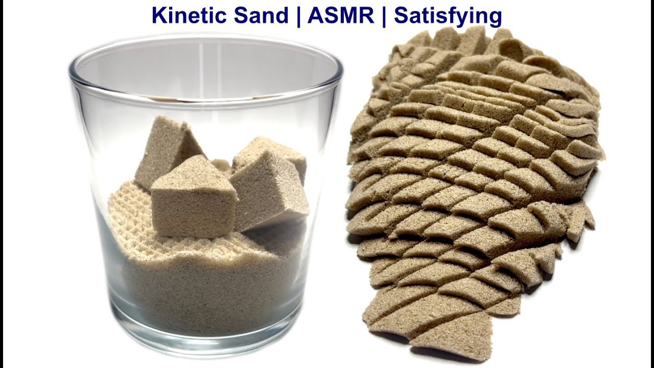 Kinetic Sand | ASMR | Satisfying | Sand | Triangles - YouTube