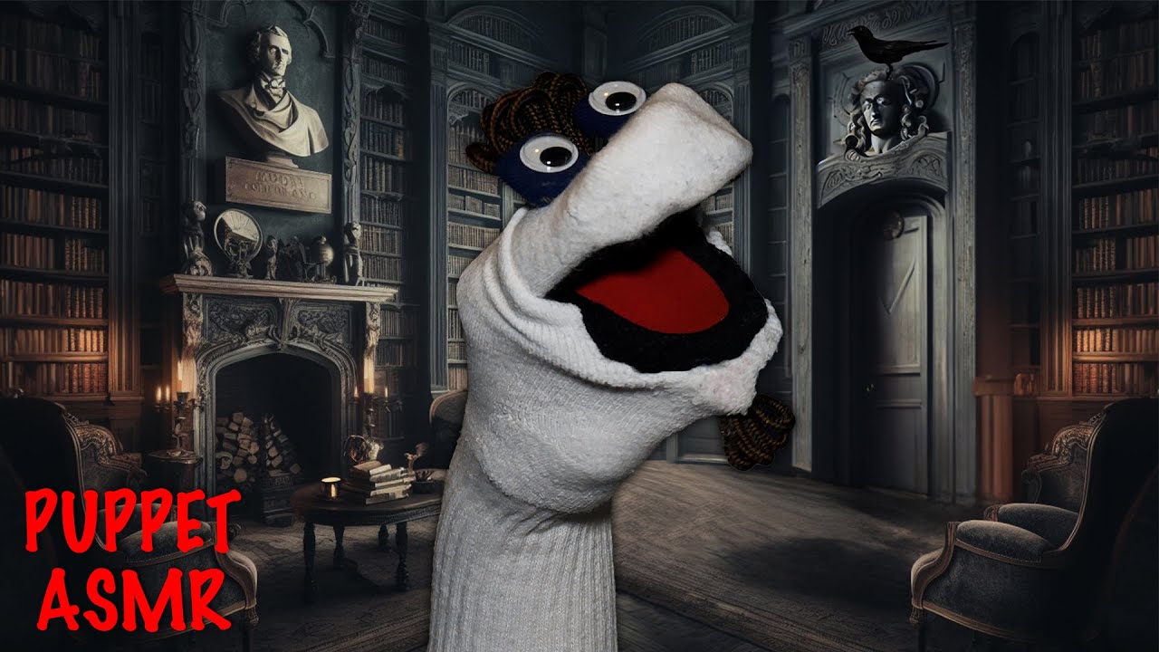 The Raven: Recited by a Sock Puppet (ASMR) - YouTube