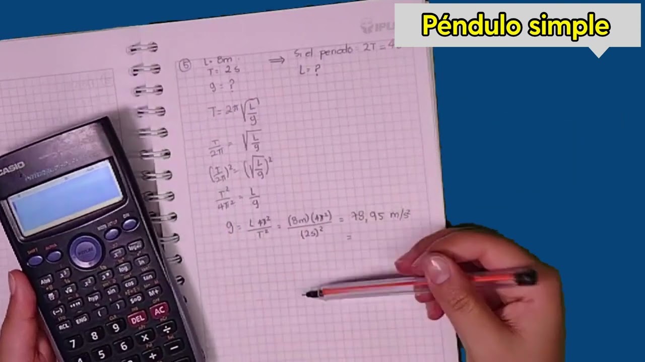 Ejercicios rápidos de péndulo simple - Ejercicio #5 - YouTube
