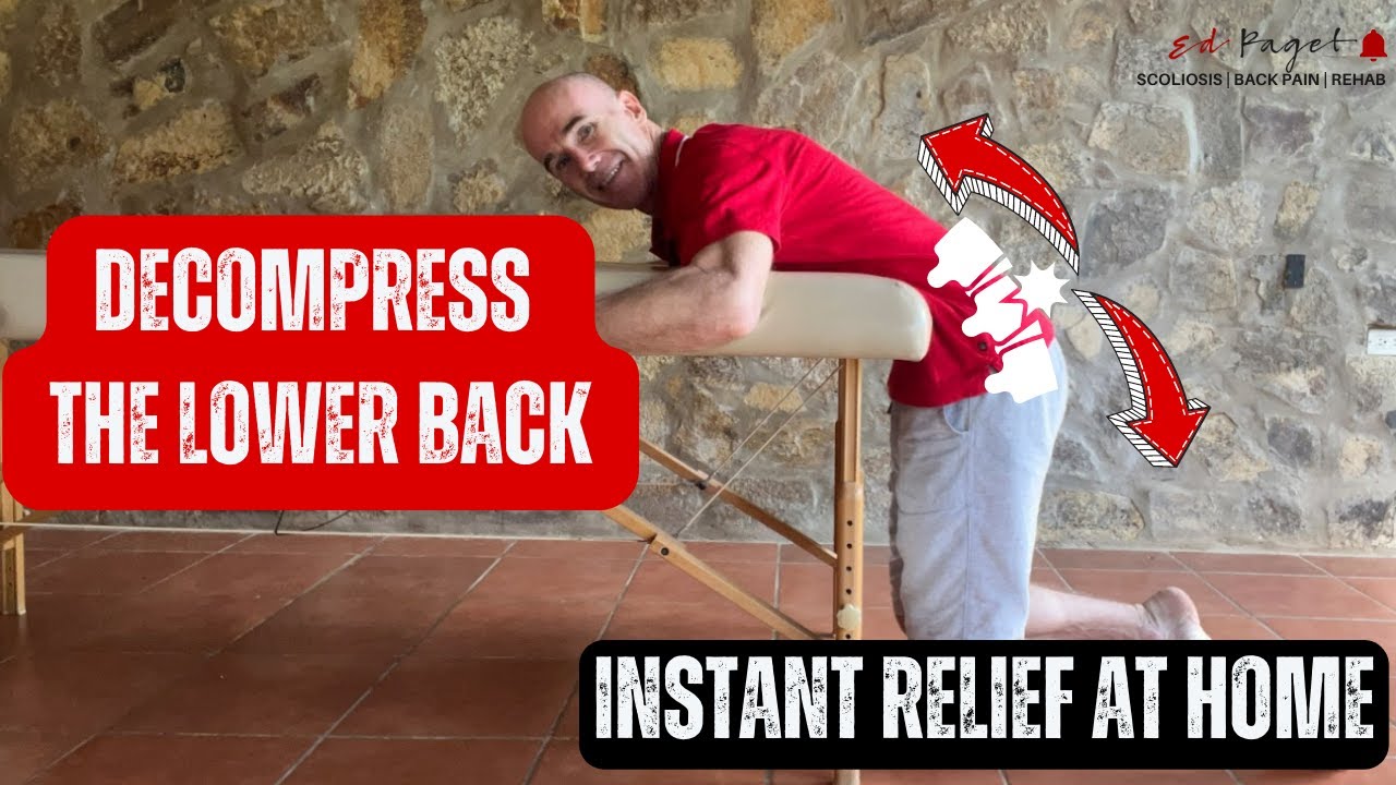 5 Ways To Decompress Your Lower Back | Instant Relief at HOME - YouTube