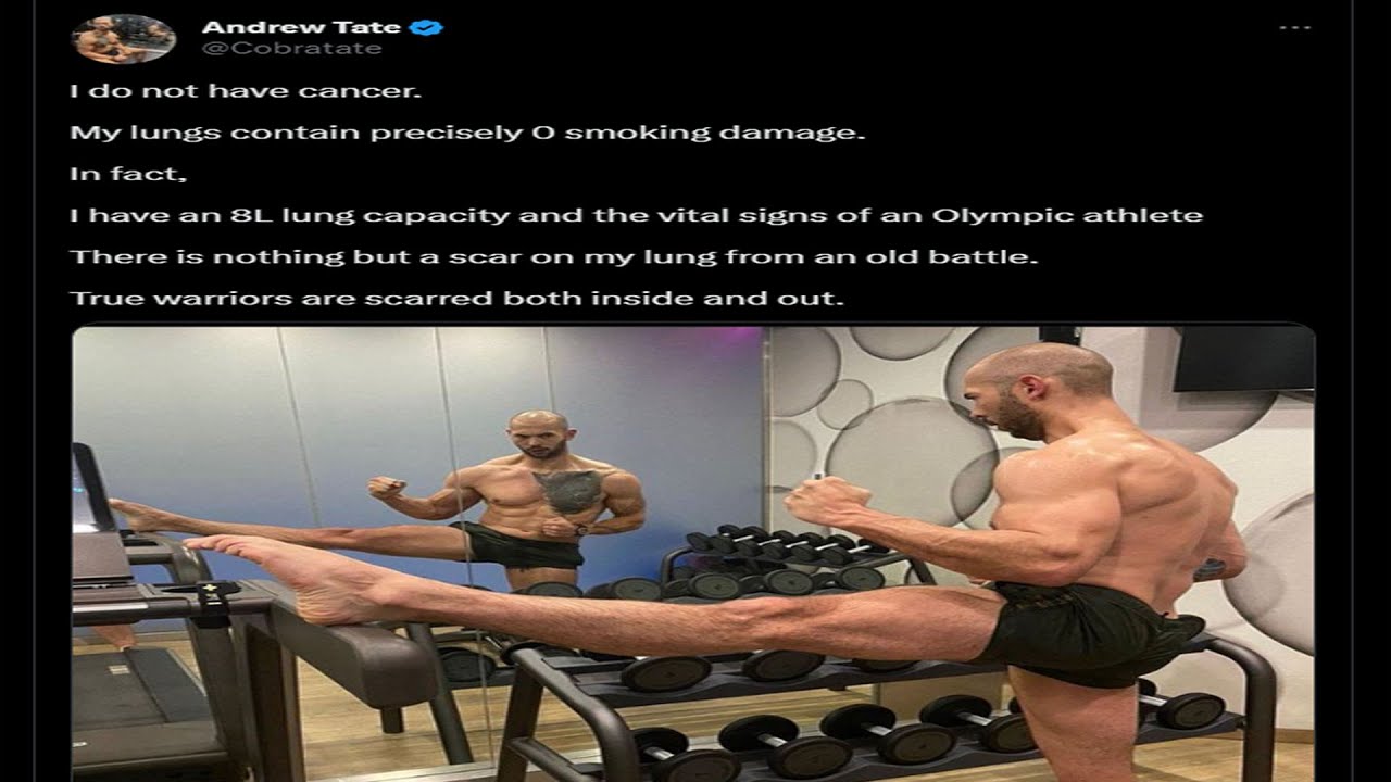 Huge Andrew Tate Cancer Update - YouTube