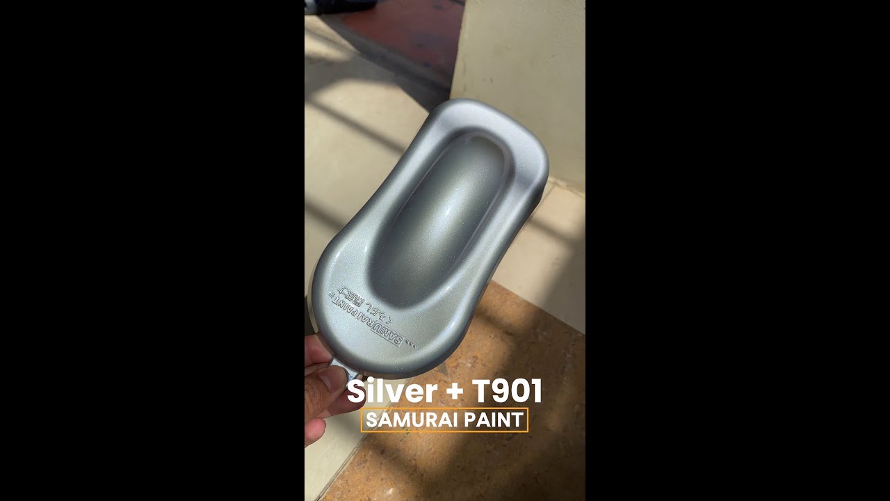 How to Spray Samurai Paint Silver + T901 - YouTube