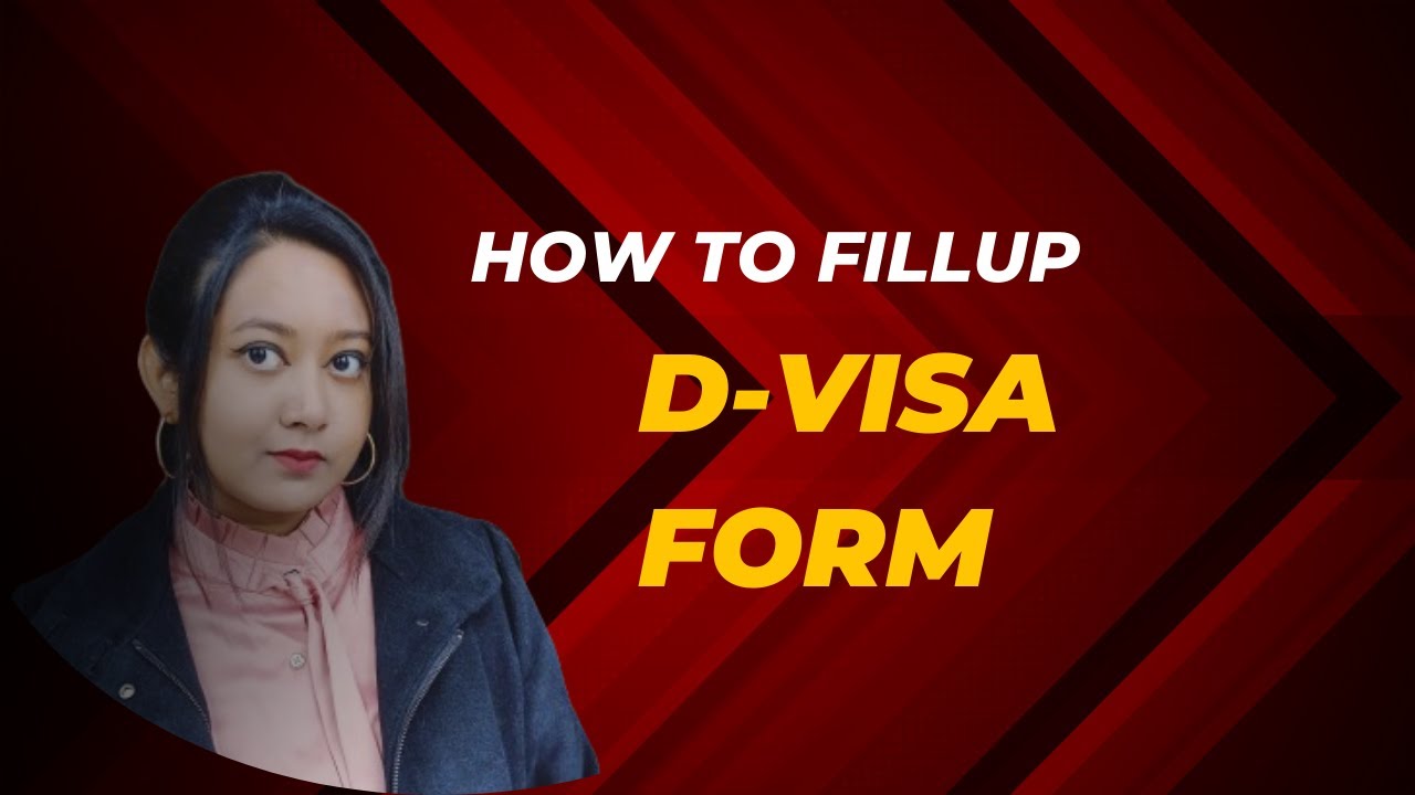 How to fil up D visa application form #austria #visa #europe - YouTube