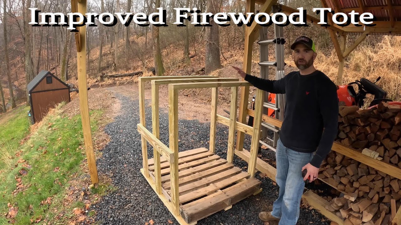 $7 Add On Makes Big Improvement To The Firewood Totes - YouTube
