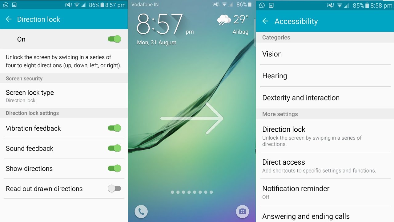 Galaxy S6 hidden lockscreen - YouTube