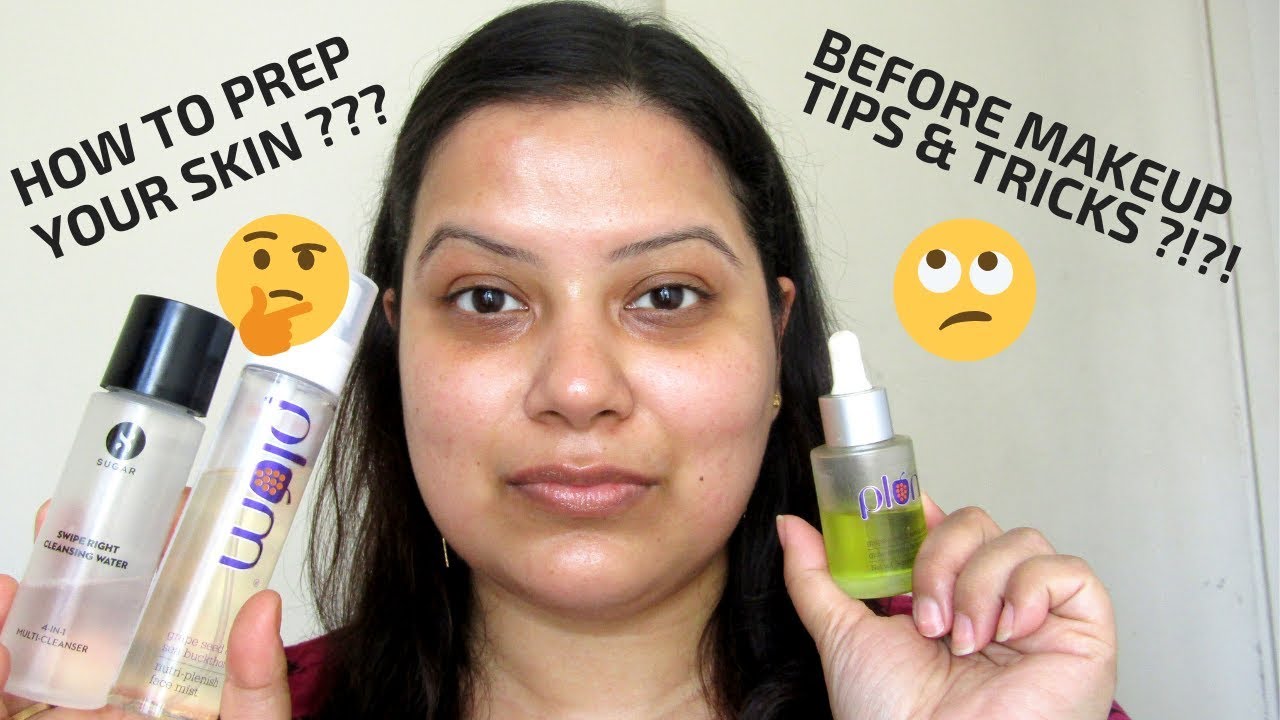 HOW TO PREP YOUR SKIN II BEFORE MAKEUP TIPS & TRICKS II - YouTube
