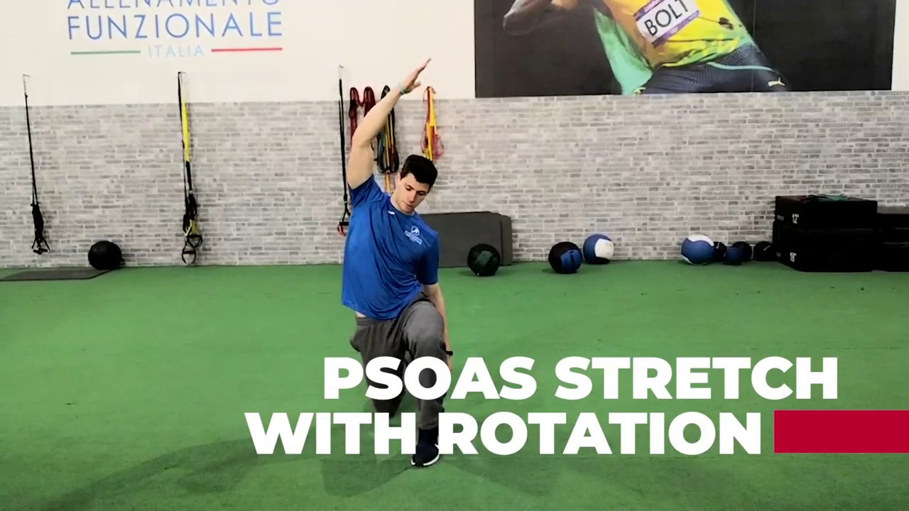 Psoas Stretch with Rotation - YouTube