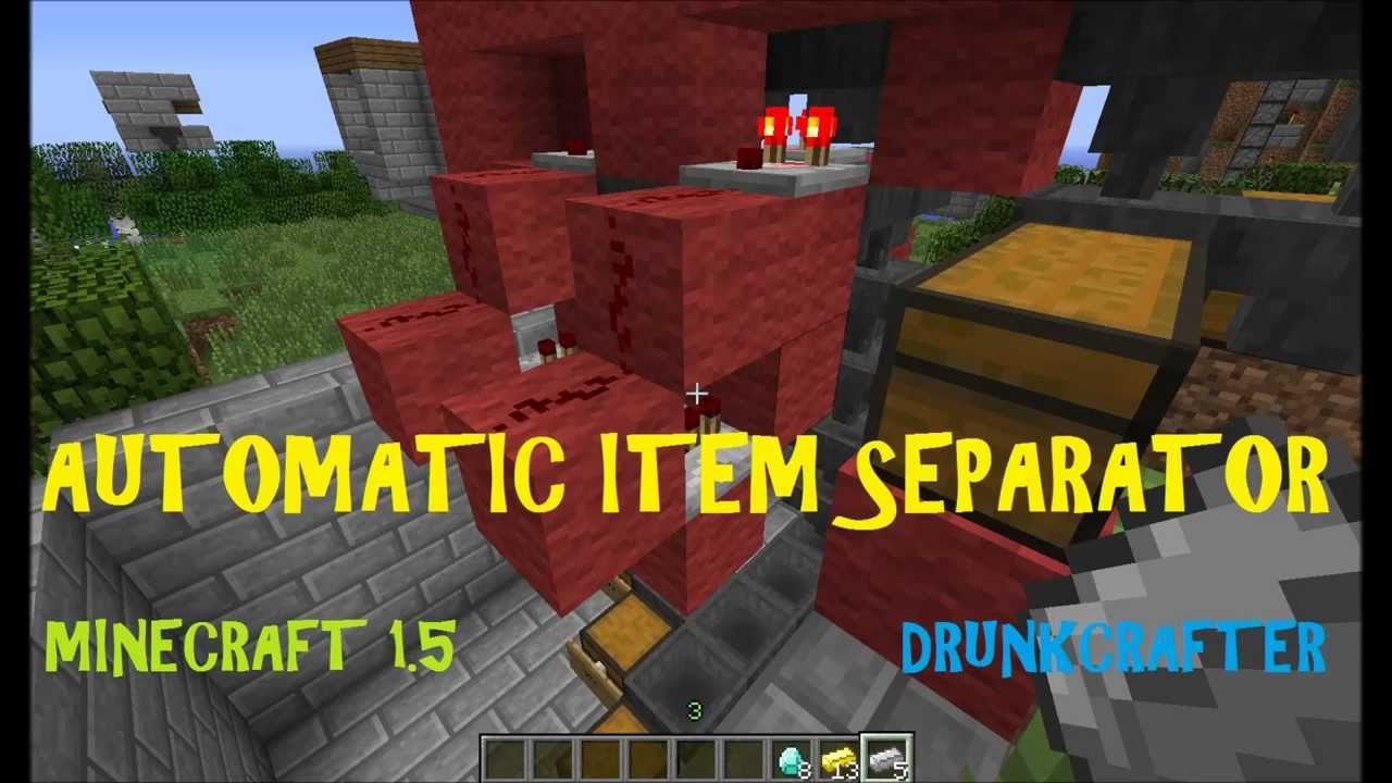 Item Separator for Minecraft 1.5 - YouTube