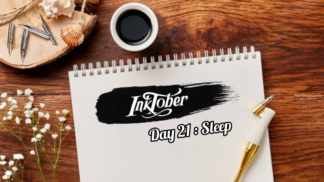 Inktober 2020 | day 21: sleep | oddly satisfying art | ink drawing demo ...