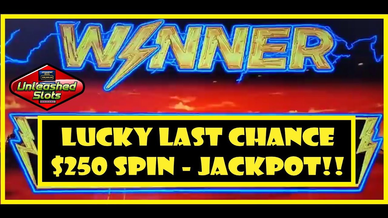 MASSIVE JACKPOT WINNER $250 SPIN - LUCKY LAST CHANCE! HARD ROCK CASINO ...