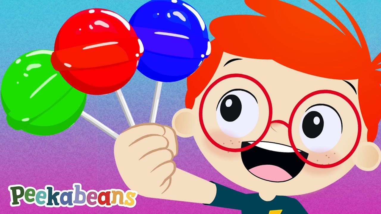 Lollipop Song 🍭🍭🍭 | Colors 💙💛🧡 with Peekabeans Kids Songs & Nursery ...