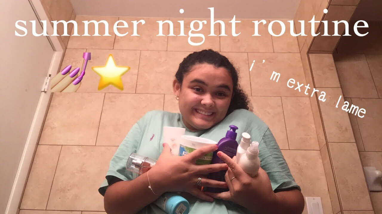 MY SUMMER NIGHT ROUTINE || Aliyah White - YouTube