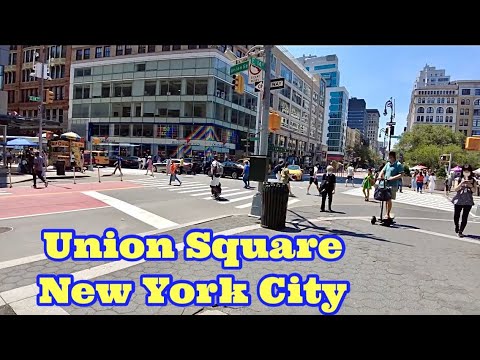 Walking East 14th Street To Union Square Park, New York City - YouTube