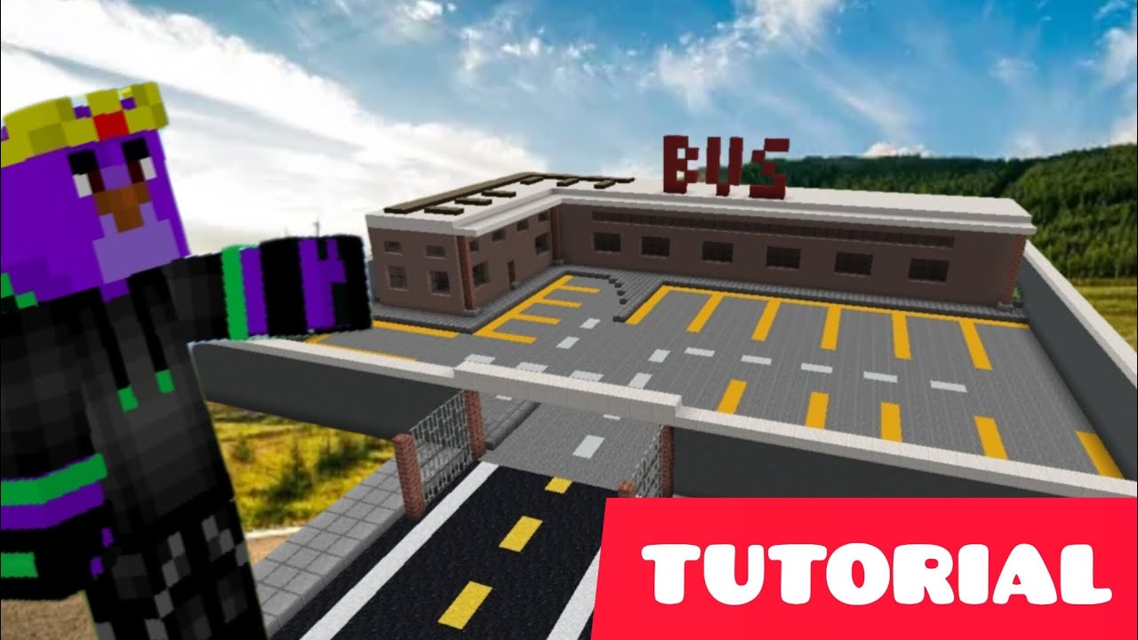 Como construir una terminal de buses en minecraft (Tutorial) - YouTube