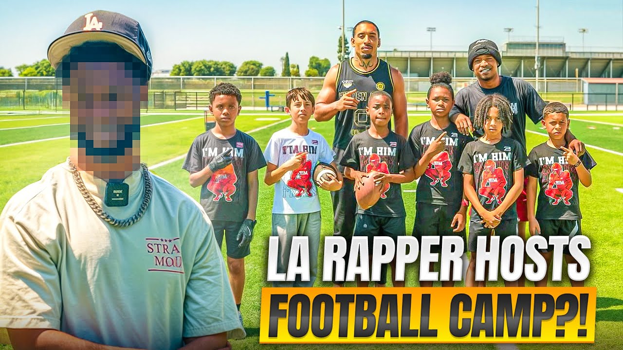 🏈 LA RAPPER Puts On INSANE Football Camp! | 1on1s Battles Get HEATED 🔥 ...