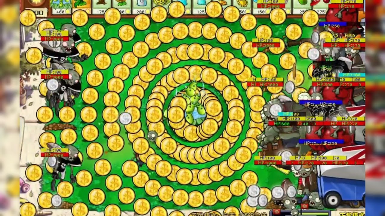 How many rounds can the gold coin fountain pool survive?—Plants Vs ...