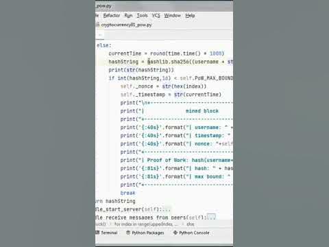 Cryptocurrency + Python + Mining - YouTube