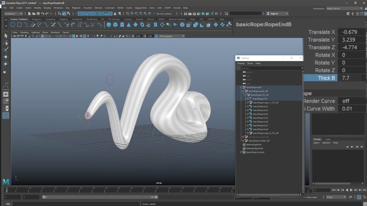 Rope Rig for Maya - YouTube