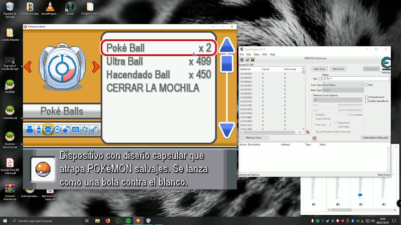 Cheat Engine con juegos RPG Maker (POKEMON IBERIA) - YouTube